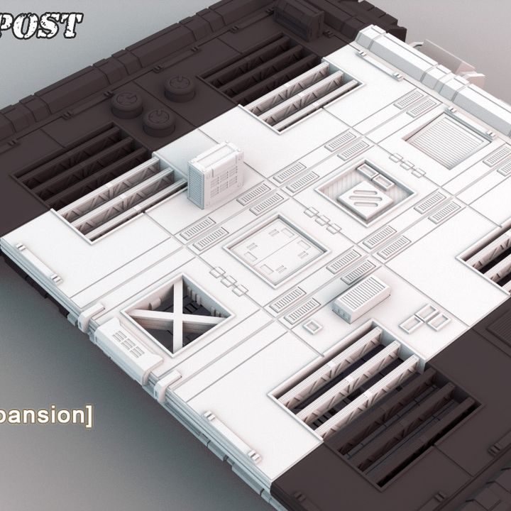 3D Printable Outpost Ymir - Scifi Modular Outpost by Project Mobius