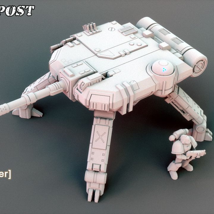 3D Printable Outpost Ymir - Scifi Modular Outpost by Project Mobius