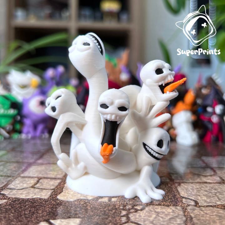 3D Printable False Hydra - Easy Multicolor FDM D&D Minis (No supports ...