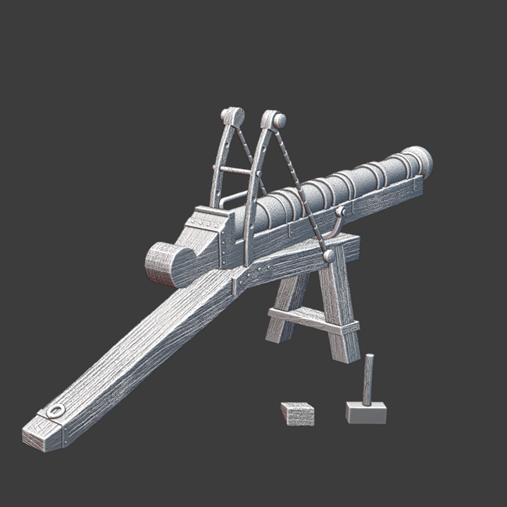 3D Printable Medieval Wargaming Cannon - STL File by Northern Crusades ...