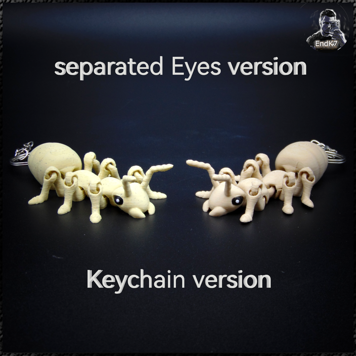 3D Printable Articulated Ant - Print in Place - No Supports ...