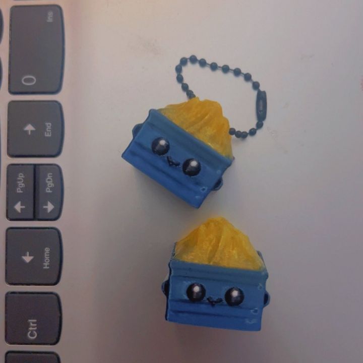 3D Printable Emotional Support Happy Dumpster Fire and Card by Jambaby ...