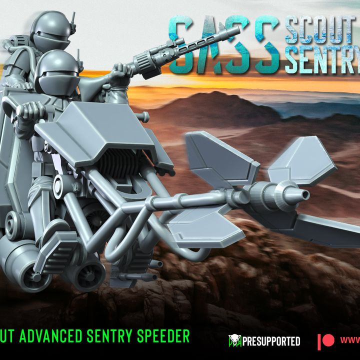 3D Printable SASS – Scout Advanced Sentry Speeder by War Bear 3D Studios