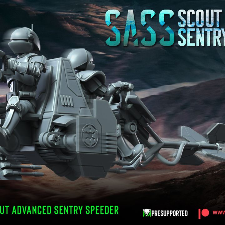 3D Printable SASS – Scout Advanced Sentry Speeder by War Bear 3D Studios