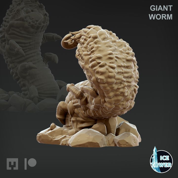 3D Printable Giant Worms by Ice Tower