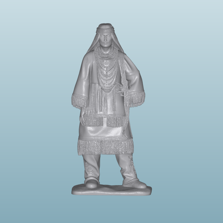 3D Printable INDIAN W47 Native American Figures by Andrei Mostovoi