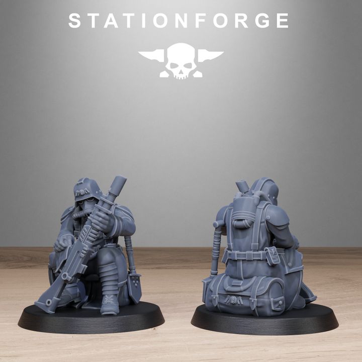 3D Printable GrimGuard Chill Squad by Station Forge
