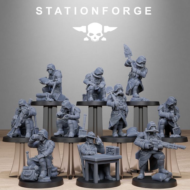3D Printable GrimGuard Chill Squad by Station Forge