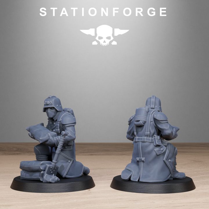 3D Printable GrimGuard Chill Squad by Station Forge