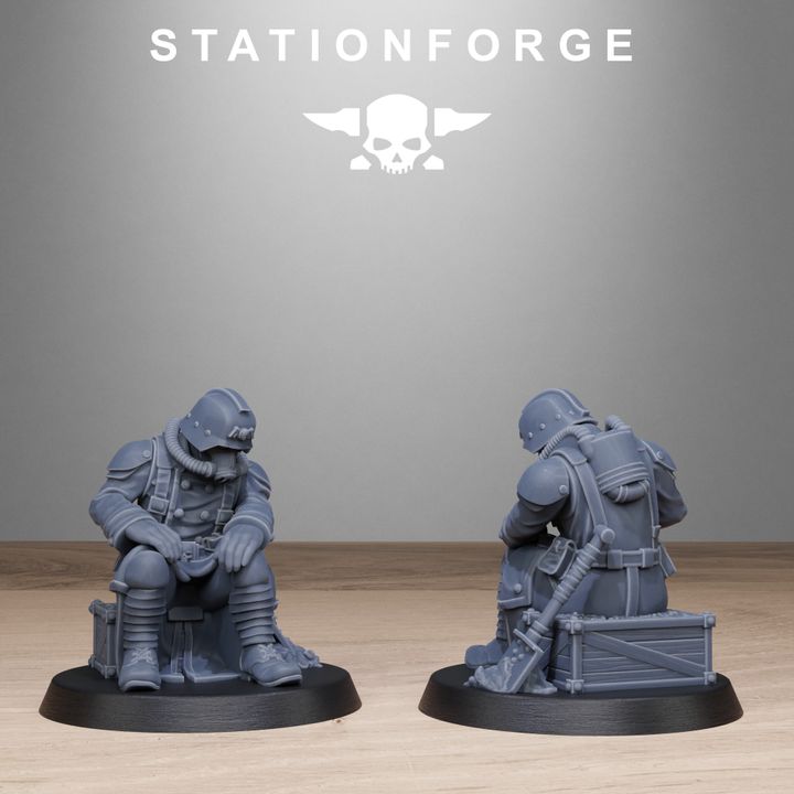 3D Printable GrimGuard Chill Squad by Station Forge