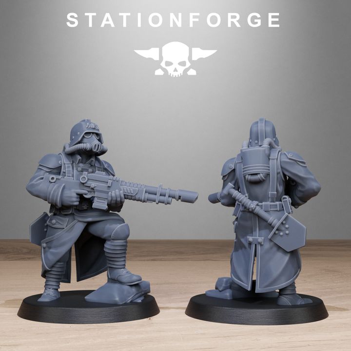 3D Printable GrimGuard Chill Squad by Station Forge