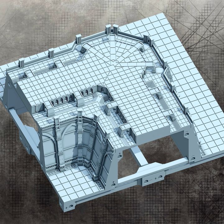 3D Printable Concretium titan defense wall - two sided walls by ...