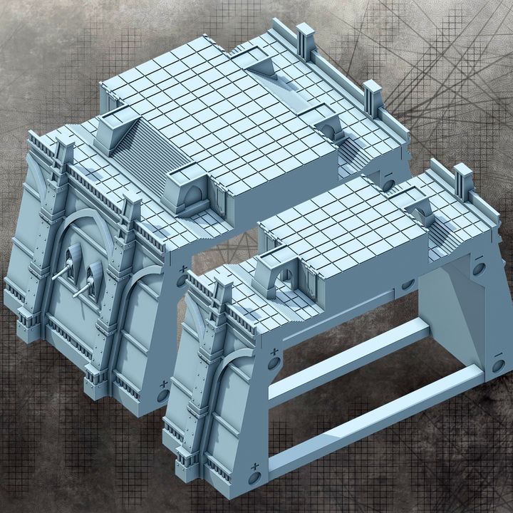 3D Printable Concretium titan defense wall - two sided walls by ...
