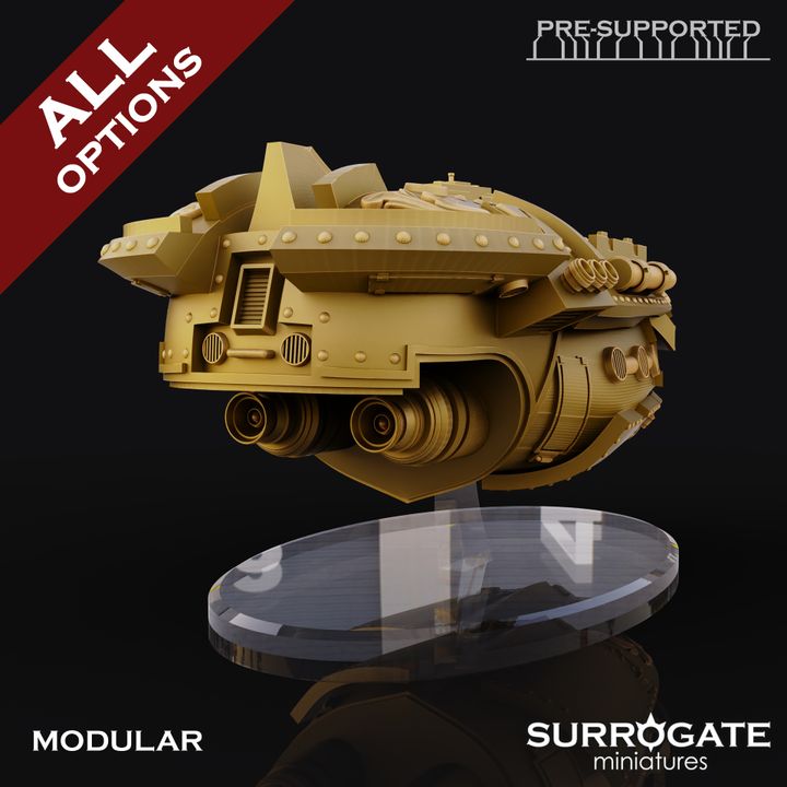3D Printable Tacitus Sororis Neptunius Grav Tank, Surrogate Miniatures ...