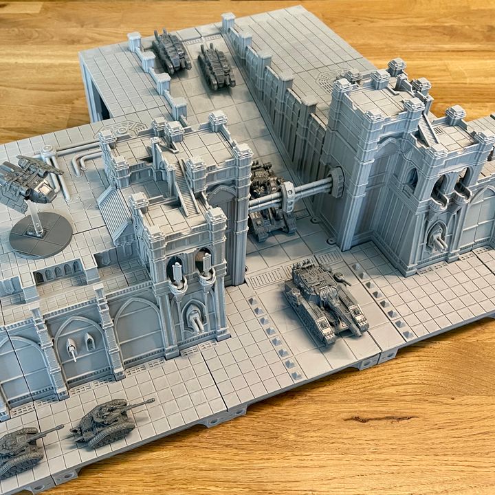 3D Printable Concretium titan defense wall - plateaus by ...