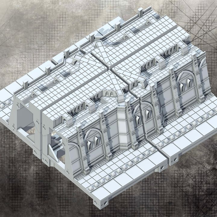 3D Printable Concretium titan defense wall - plateaus by ...