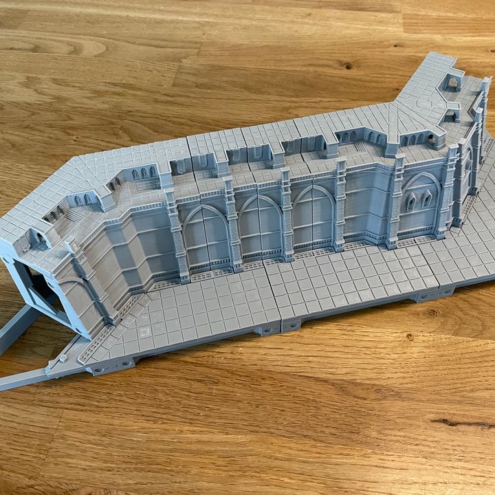 3D Printable Concretium titan defense wall - plateaus by ...