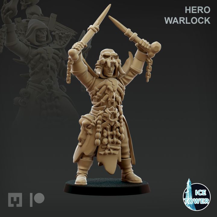 3D Printable Hero - Warlock by Ice Tower