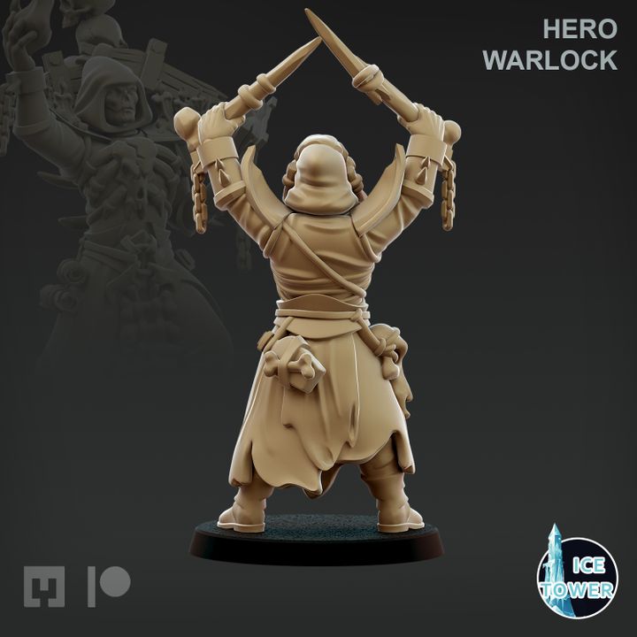 3D Printable Hero - Warlock by Ice Tower