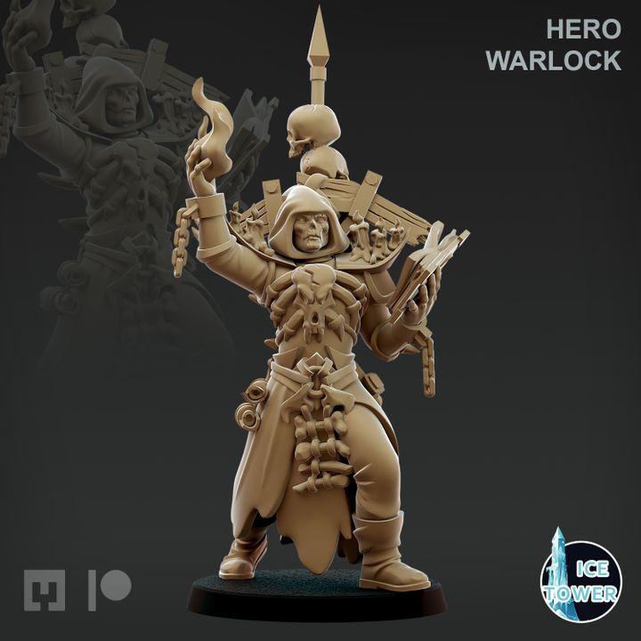 3D Printable Hero - Warlock 1 by Ice Tower