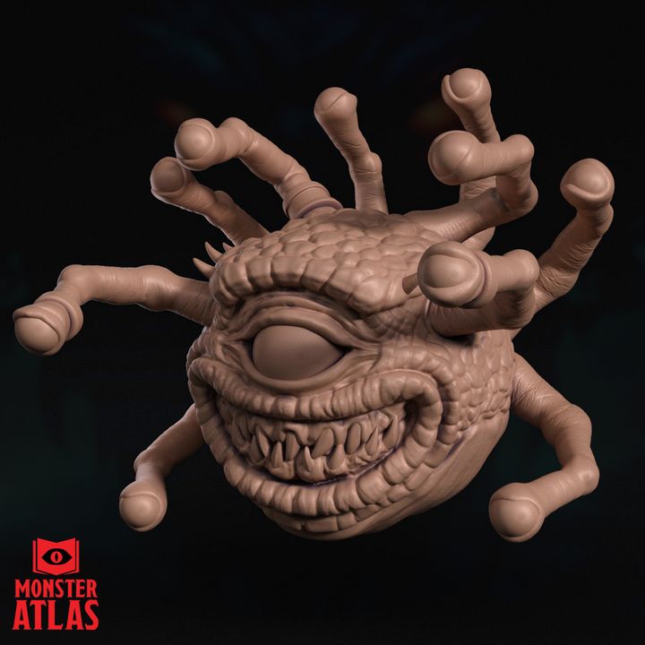 3D Printable Xanathar with Gold fish by Monster Atlas