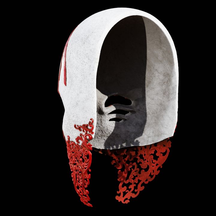 3D Printable SLEEP TOKEN VESSEL 4 Mask Pack Ornated STL Model Print Fan ...