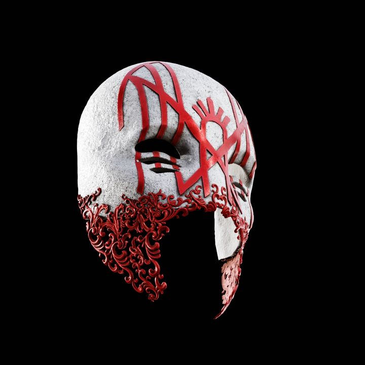 3D Printable SLEEP TOKEN VESSEL 4 Mask Pack Ornated STL Model Print Fan ...