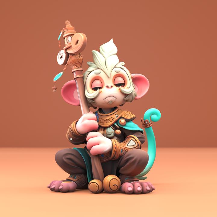 3D Printable Mystic Monkey by Tayyab