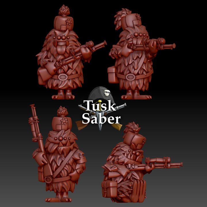 3D Printable TS: Grunk Light Infantry by Josh Qualtieri
