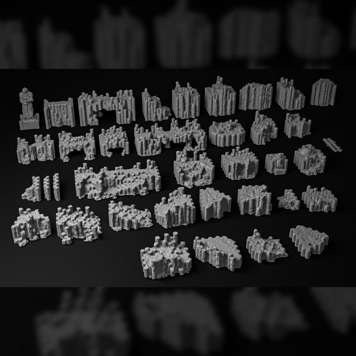 3D Printable The Hallowed Caves - Fully Modular Underdark Terrain Set ...