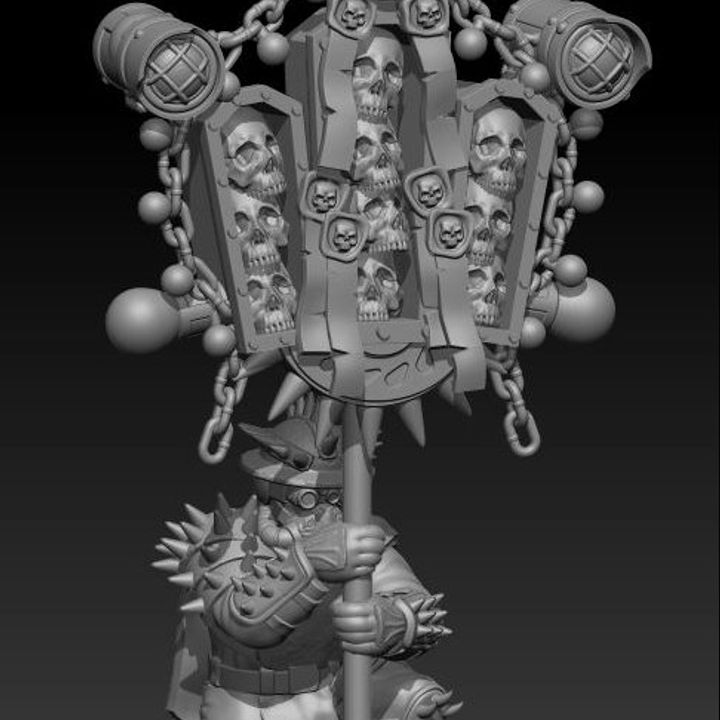 3D Printable Acturian Tunnel Rats - Command by Mad Robot Miniatures