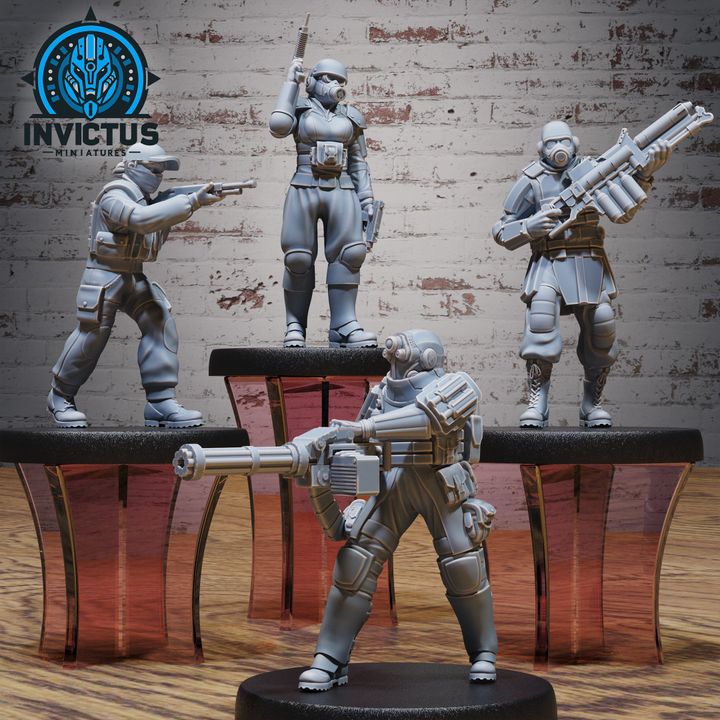 3D Printable Iron Wolves Set A / Space Warrior / Galactic Trooper ...