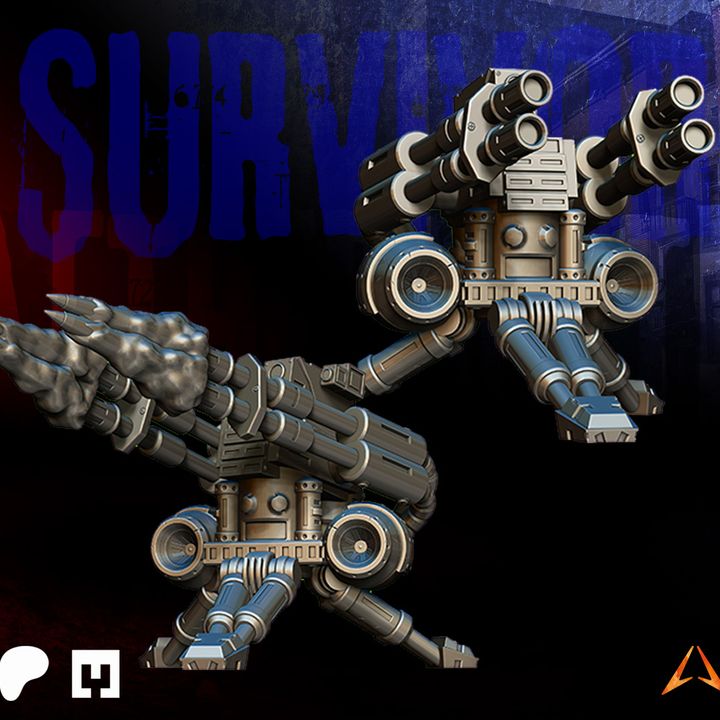 3D Printable HEAVY GROUND WEAPON by Aftermath Studios