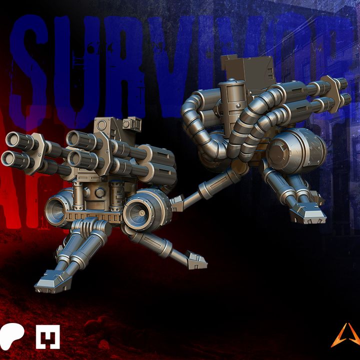 3D Printable HEAVY GROUND WEAPON by Aftermath Studios