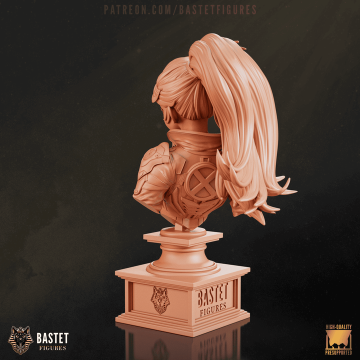3D Printable Rogue | Bust by Bastet Figures