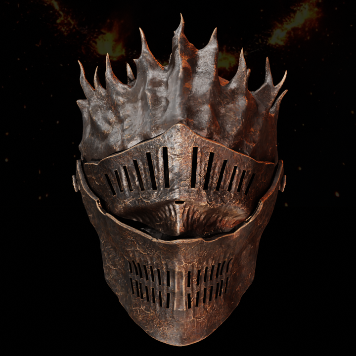 3D Printable SOUL OF CINDER HELMET - FIRELINK HELM - LIFESIZE FAN MODEL ...