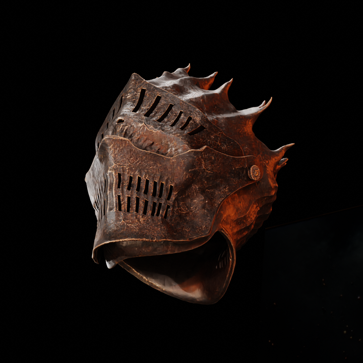 3D Printable SOUL OF CINDER HELMET - FIRELINK HELM - LIFESIZE FAN MODEL ...