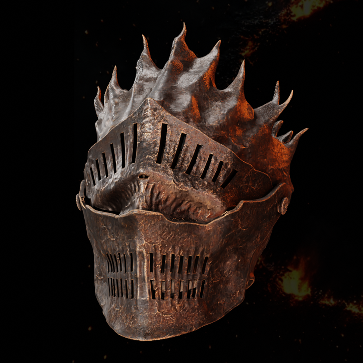 3D Printable SOUL OF CINDER HELMET - FIRELINK HELM - LIFESIZE FAN MODEL ...