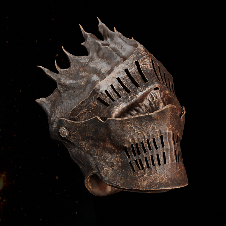 3D Printable SOUL OF CINDER HELMET - FIRELINK HELM - LIFESIZE FAN MODEL ...