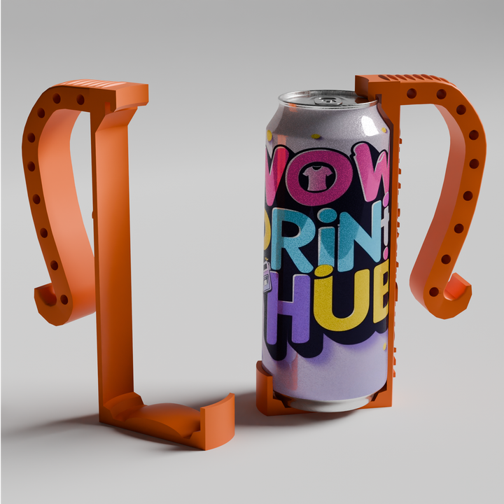 3D Printable Can Handle STL – Beer/Soda Can Grip (12oz & 16oz) by ...