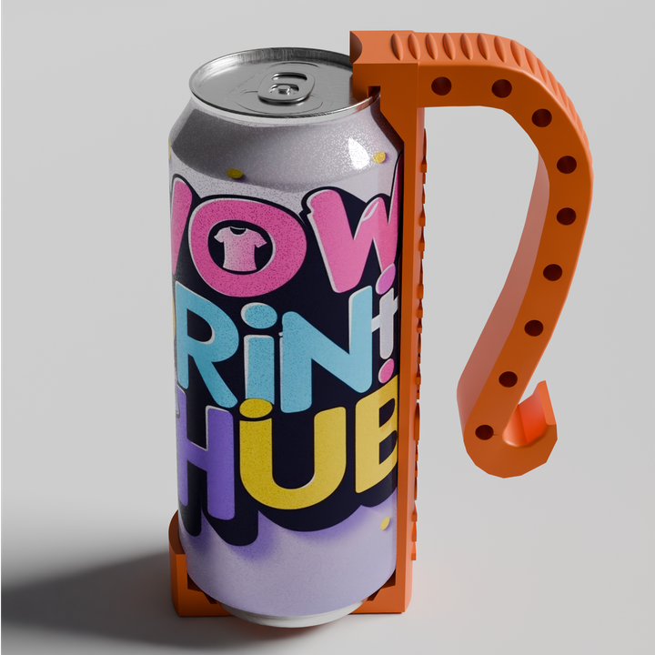 3D Printable Can Handle STL – Beer/Soda Can Grip (12oz & 16oz) by ...