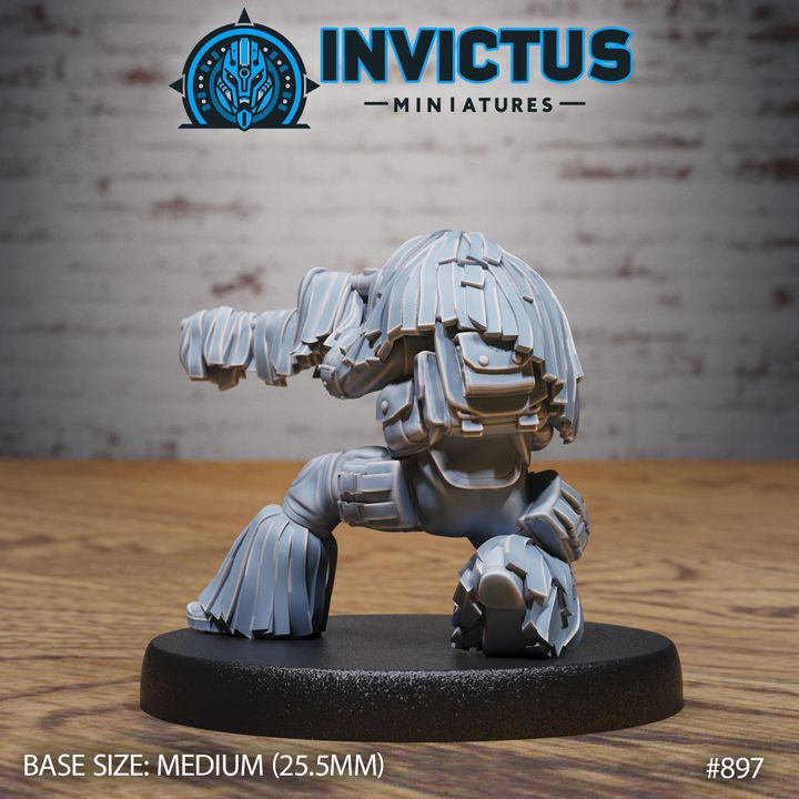 3D Printable Iron Wolves Sniper / Space Warrior / Galactic Trooper ...