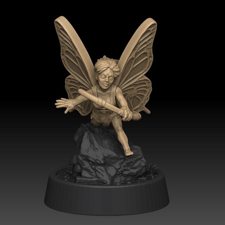3D Printable Forest Fey Vol.1 – Pixies STL Set (6 Miniatures, 15mm ...