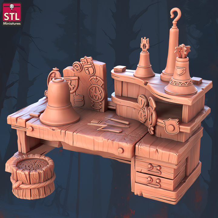 3D Printable Bell Maker Workbench by STL Miniatures