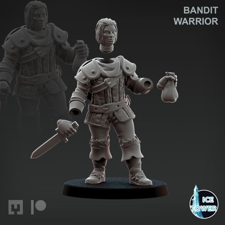 3D Printable Bandit warrior 2 by Ice Tower