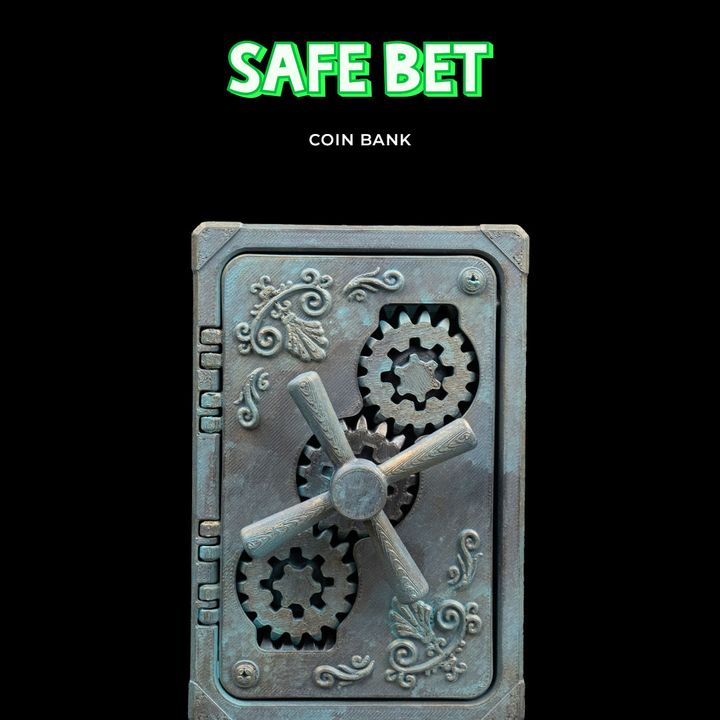 3D Printable Safe Bet - Coin Bank by Stlflix