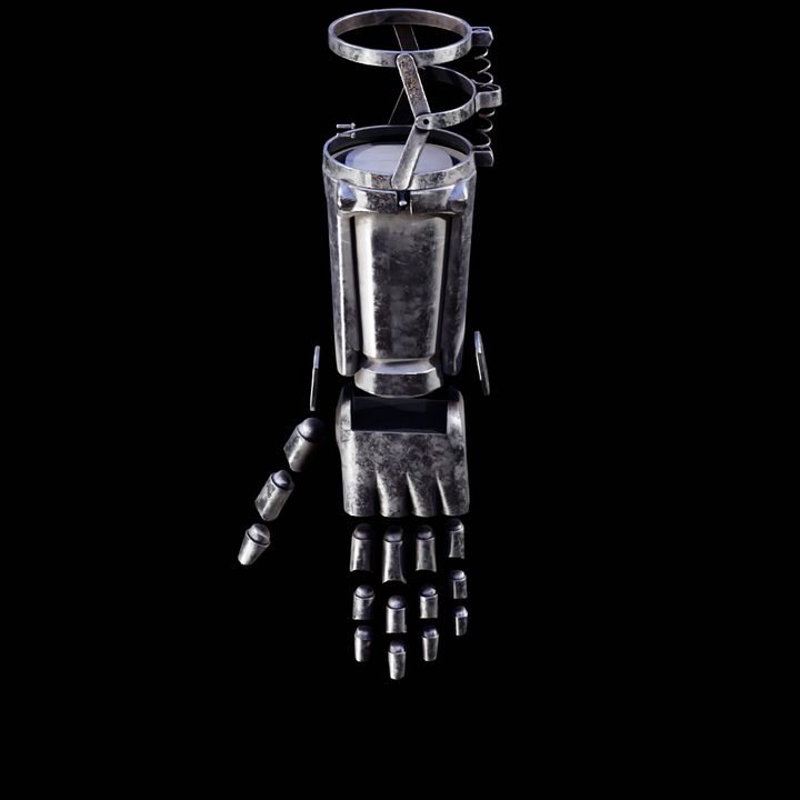 3D Printable BERSERK GUTS METAL Arm Replica Life-Size - Black Swordsman ...