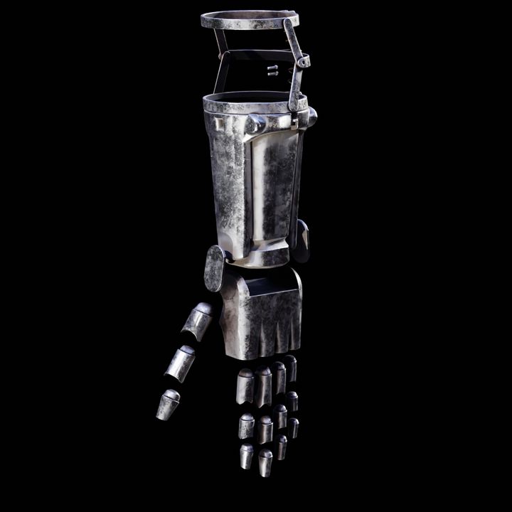 3D Printable BERSERK GUTS METAL Arm Replica Life-Size - Black Swordsman ...