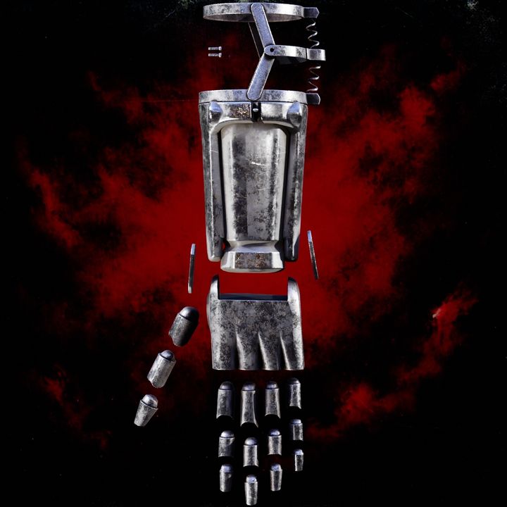 3D Printable BERSERK GUTS METAL Arm Replica Life-Size - Black Swordsman ...