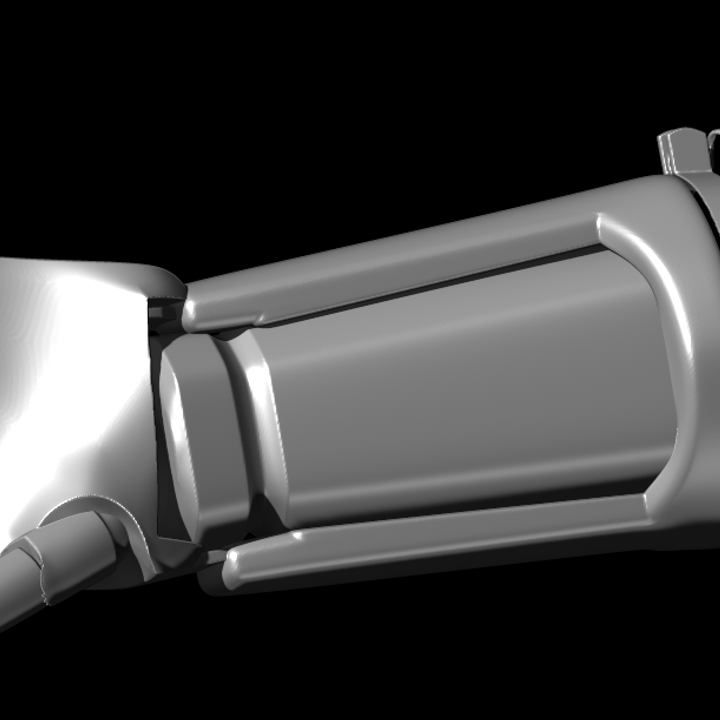 3D Printable BERSERK GUTS METAL Arm Replica Life-Size - Black Swordsman ...